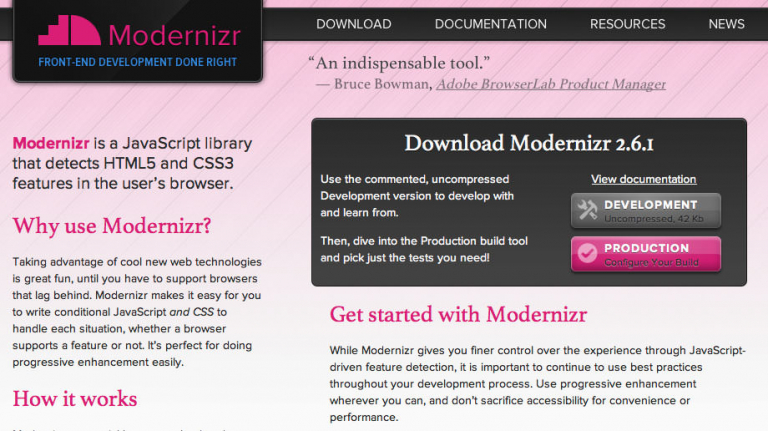 Modernizr - Responsive Web Design